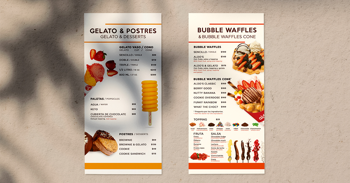 PLANIFICA TU MENÚ DE ACUERDO A LA TEMPORADA - Aldos Gelato